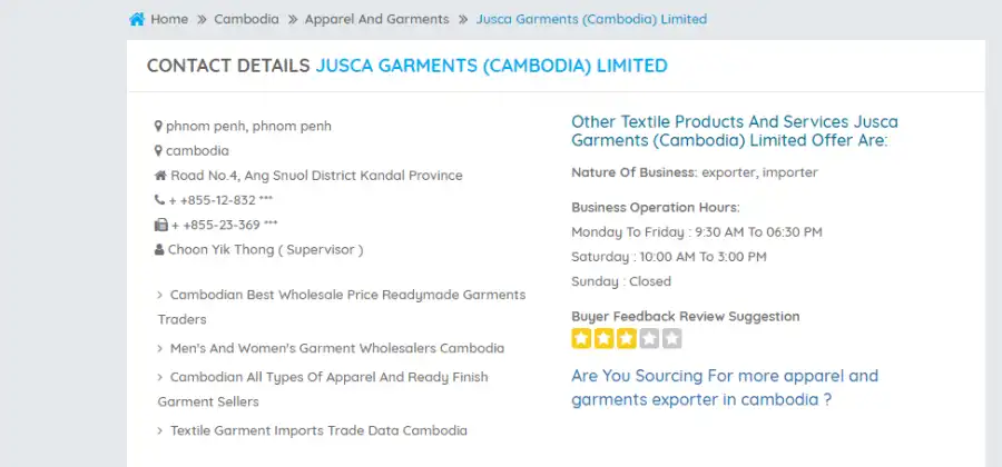 10 найкращих виробників одягу для модних брендів у Камбоджі